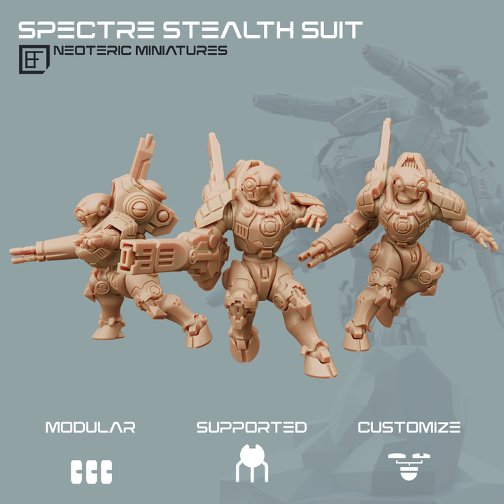 3D Printable Greater Good | Spectre Stealth Suit by NeotericMiniatures